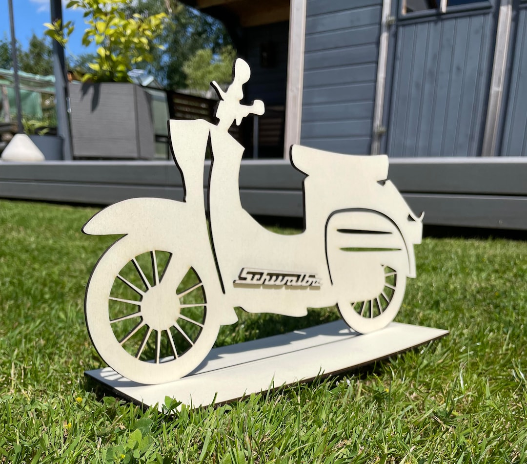 Simson Schwalbe Classic DDR Laser File SVG DXF Lightburn Atomstack ...