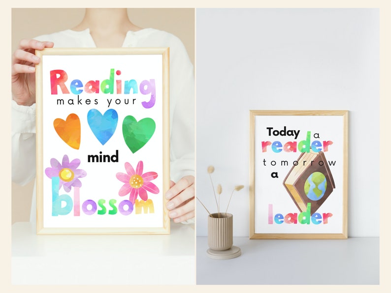 Inspirational Classroom Reading Posters | Download Printable - Etsy