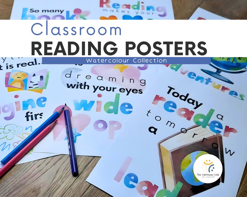 Inspirational Classroom Reading Posters | Download Printable - Etsy
