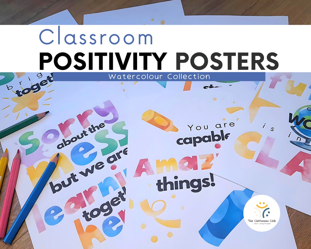 Classroom Inspirational Poster Quotes Decor Prints | Download Printable ...