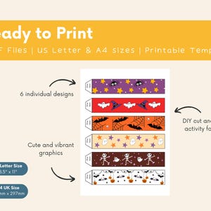 Halloween DIY Printable Paper Chains Crafts | Printables for Kids ...