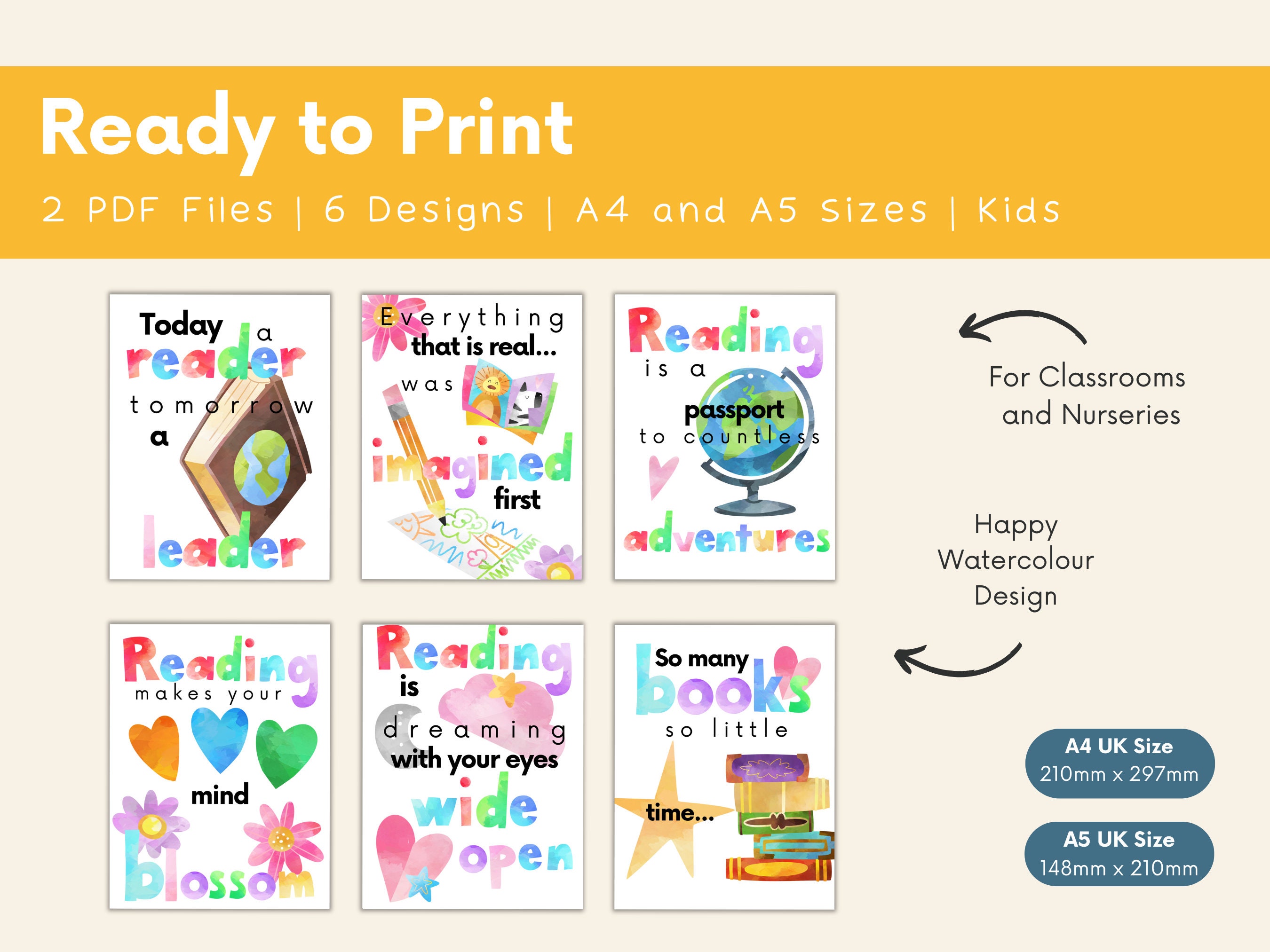 Inspirational Classroom Reading Posters Download Printable - Etsy