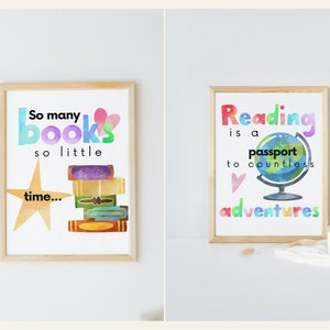 Inspirational Classroom Reading Posters | Download Printable - Etsy
