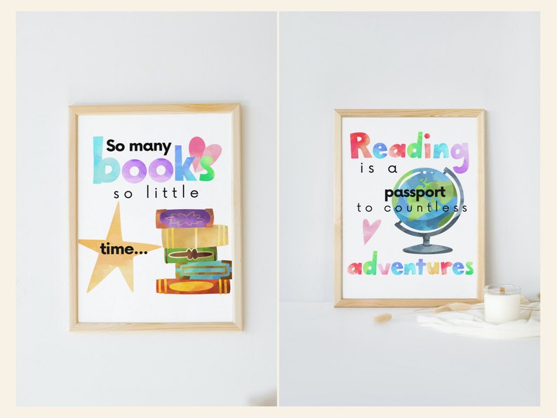 Inspirational Classroom Reading Posters | Download Printable - Etsy