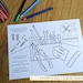 Fathers Day Toolbox DIY Colouring Card Printable | Craft Activity Kids ...