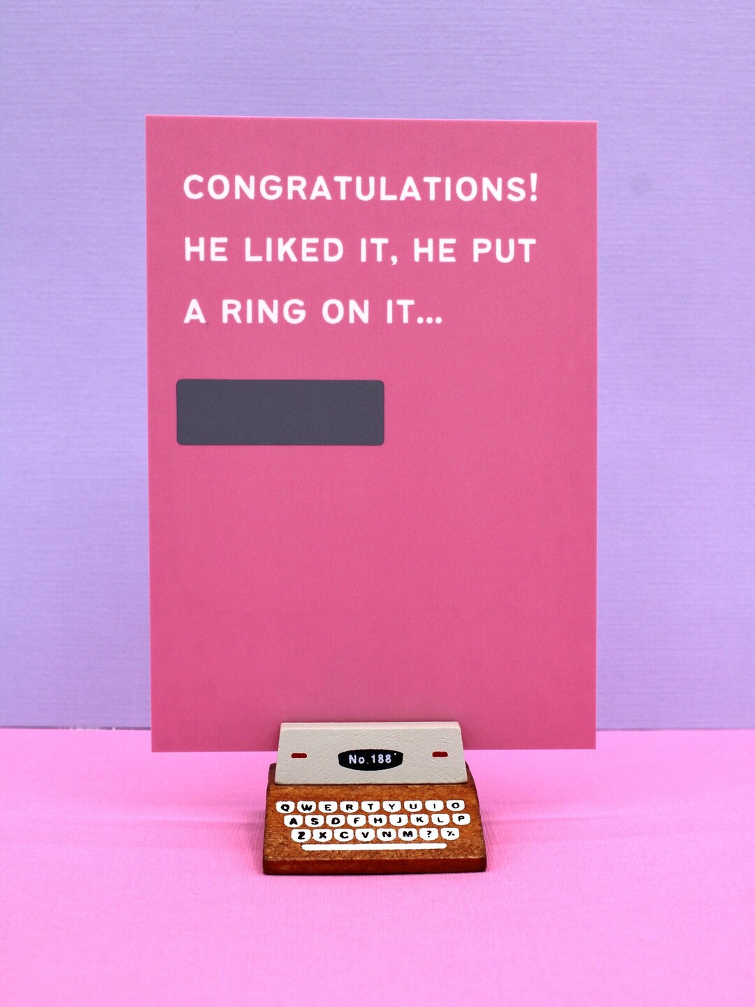 Congratulations on Your Engagement Scratch Card Engagement Card Getting ...