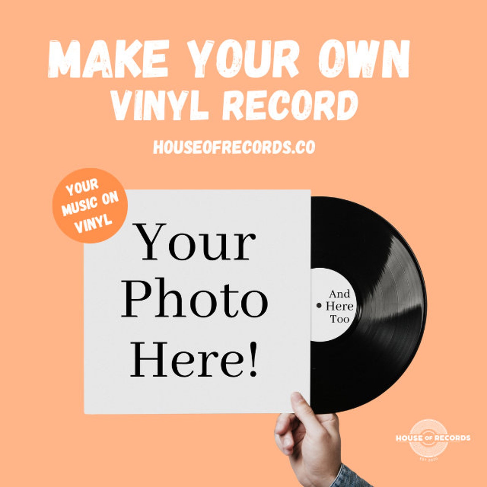 Custom Vinyl Mixtape | 12'' Vinyl Record | Wedding Music Playlist ...