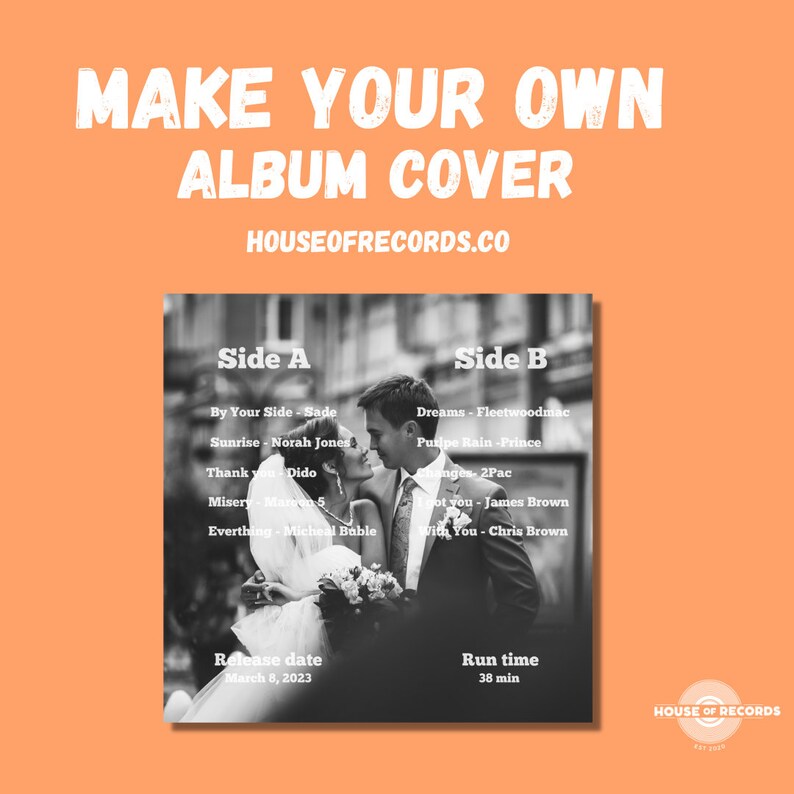 Personalized Album Covers ( Without Vinyl ) | Custom Album Cover ...