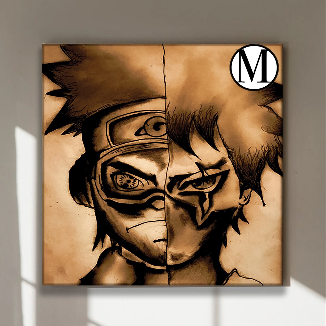 Naruto, Wall Art, Square, Hip Hop Wall Art, Art Deco - Etsy