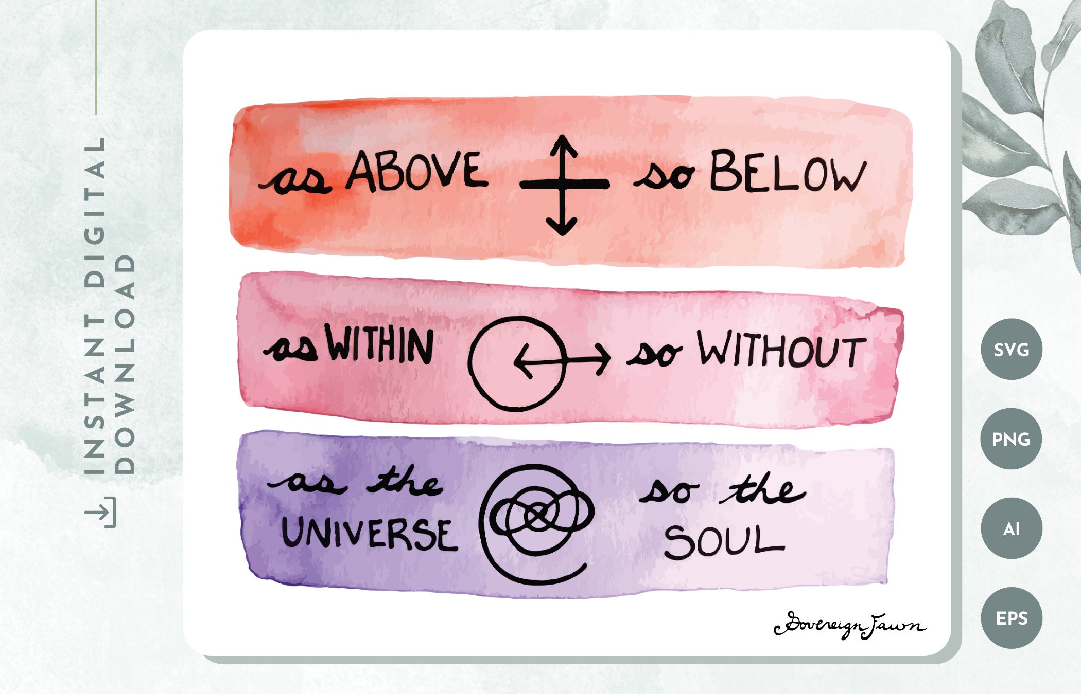 As Above, so Below SVG Printable - Etsy