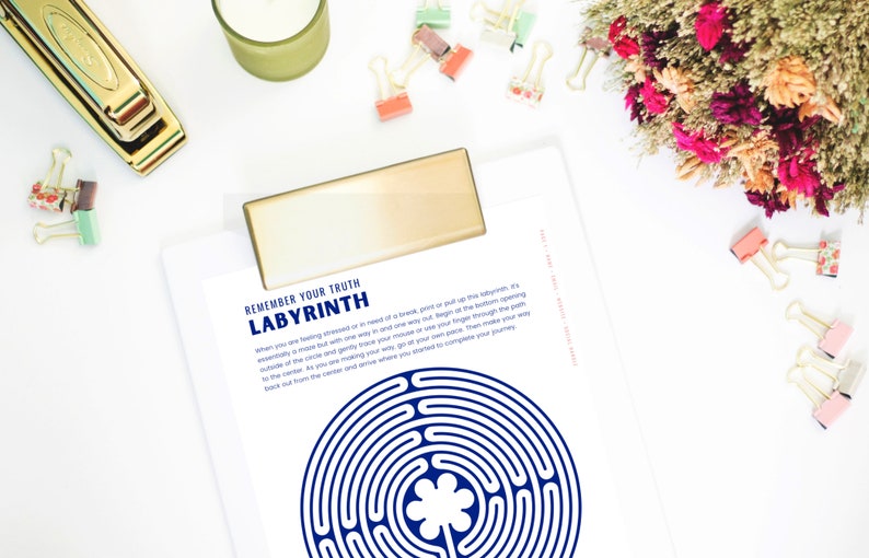 Labyrinth Editable Canva Template | US Letter Size | Fully Customizable ...