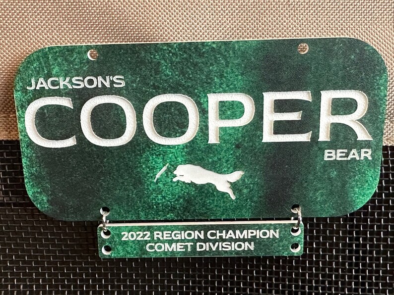 Custom Crate Tag Dock Diving Crate Tag Barnhunt Crate Tag - Etsy