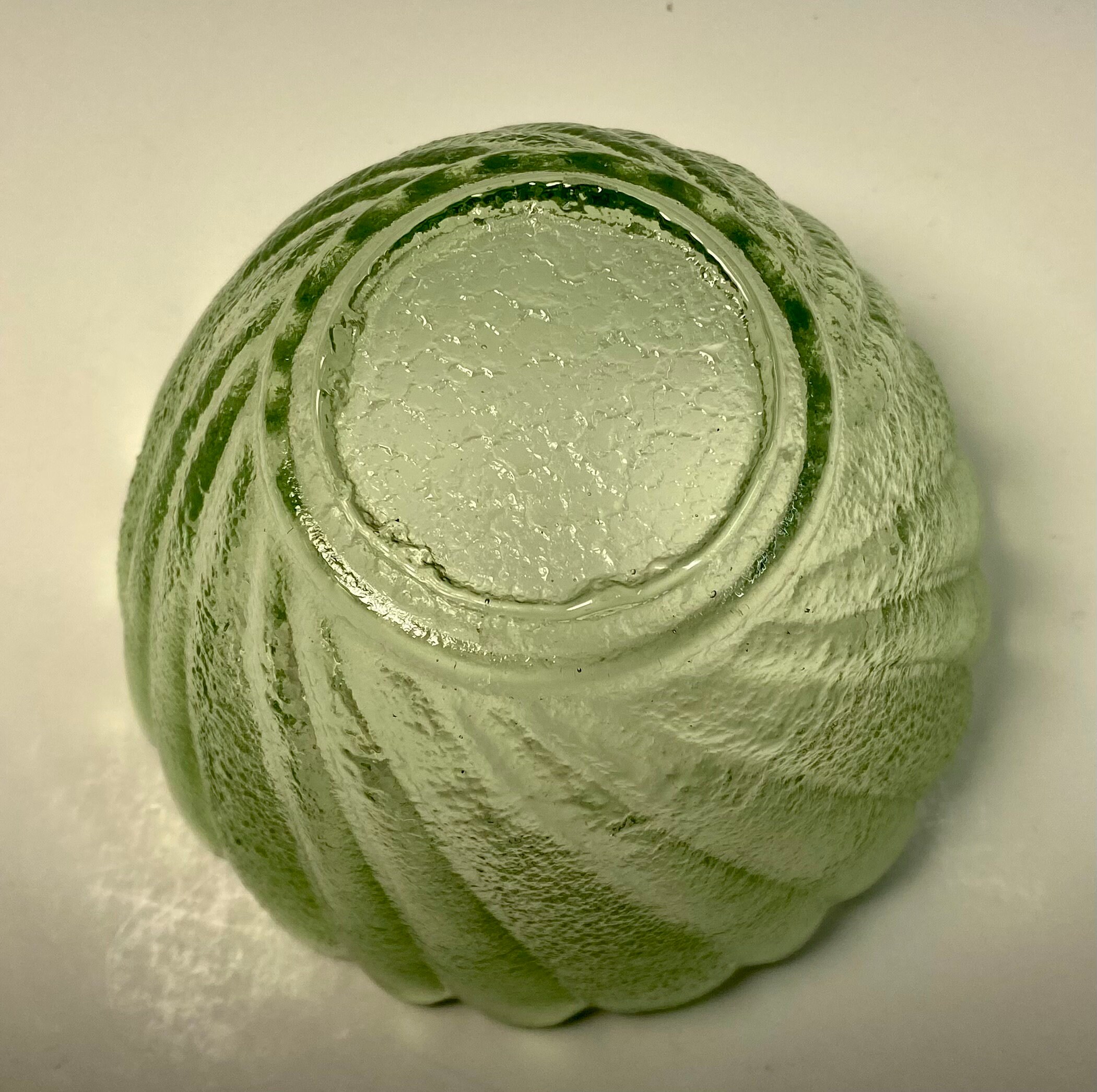 Vintage Green Depression Glass Small Dessertberrytrinket Bowl Etsy
