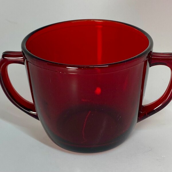 Red Depression Glass - Etsy