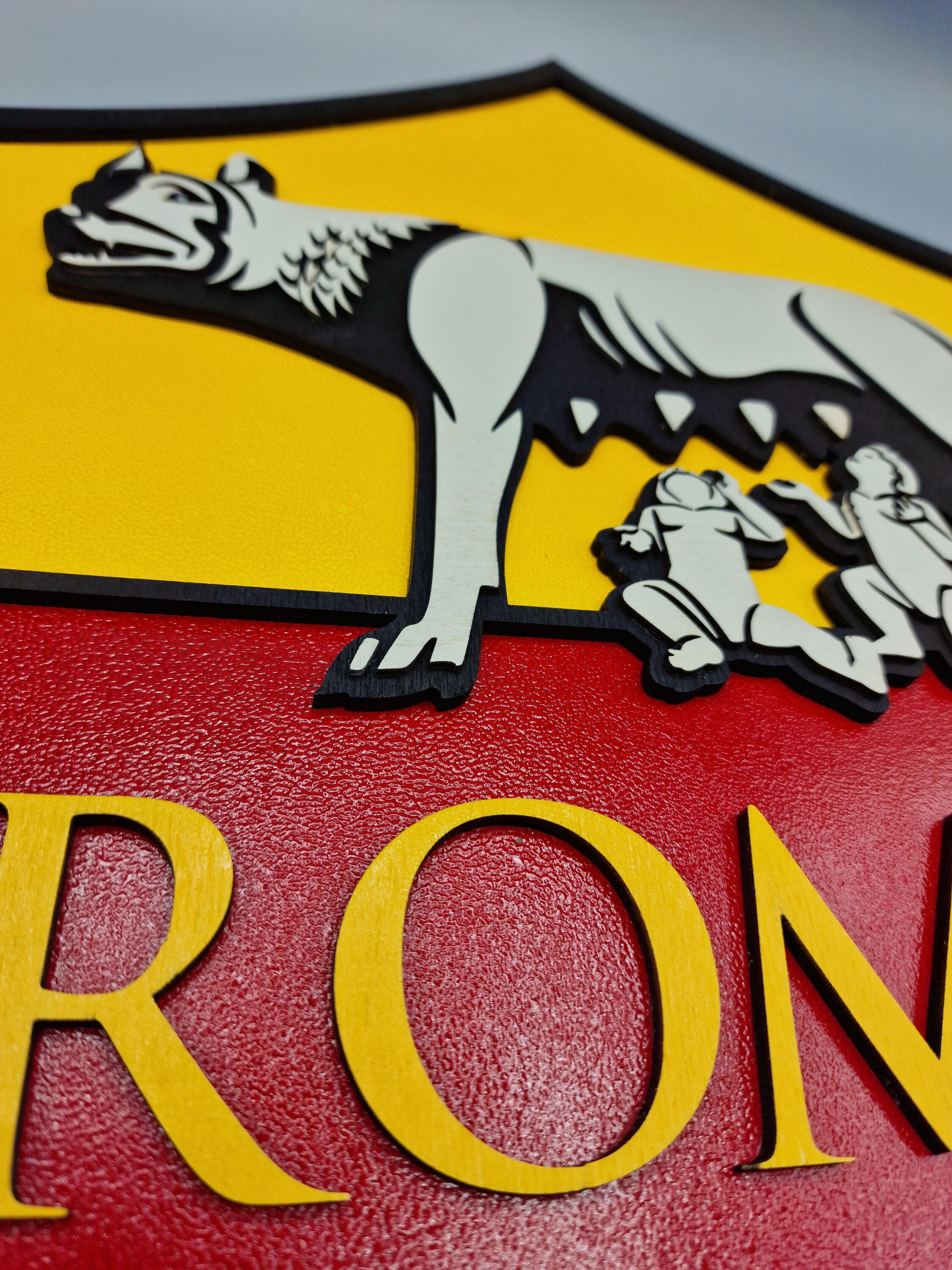 As Roma Wallpaper Logo Logo AS Roma In Legno, Stemma AS Roma, Logo 3D
