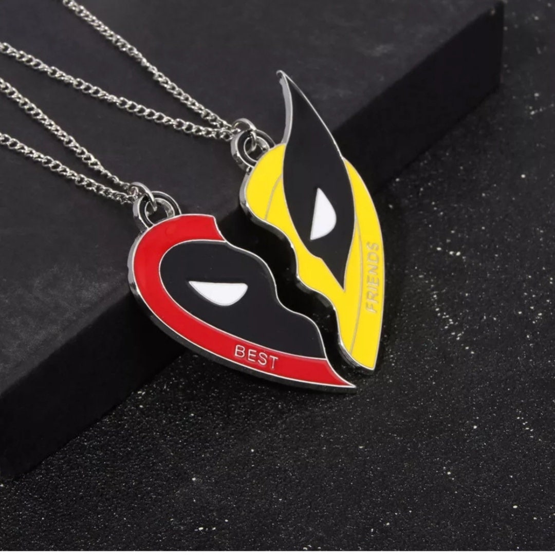 2PCS Deadpool 3 Wolverine Best Friends Necklace Jewelry Pendant - Etsy