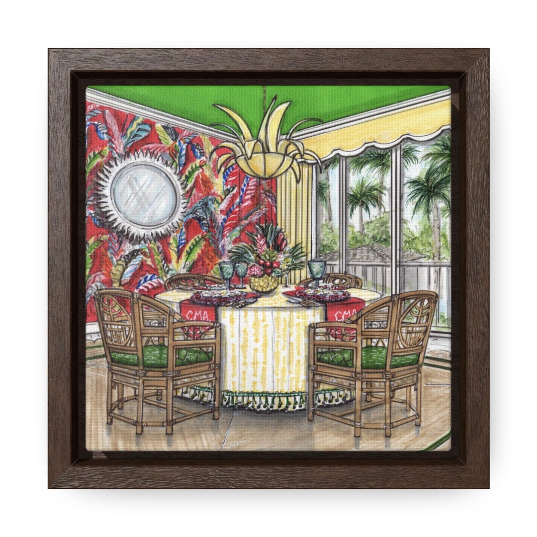 Jewel of the Jungle Square Frame Wall Art Print, Gallery Canvas Wrap ...