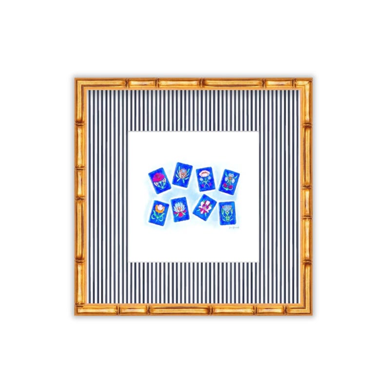 Mahjong Tile Watercolor Posters, Wall Art Prints, Home Decor, Asian Art ...