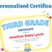 Printable Elementary School Certificate Personalized Homeschool Diploma ...