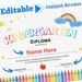 Editable Instant Access Kindergarten Diploma of Graduation Printable ...
