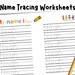 Noah: Personalized Name Tracing Worksheet Name Trace Sheet Preschool ...
