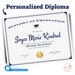 Printable Diploma of Graduation Personalized Middle School Certificate ...