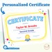 Personalized Elementary School Certificate Printable Homeschool Diploma ...