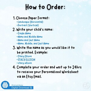 Personalized SPANISH Name Tracing Worksheet Name Trace Sheet Preschool ...
