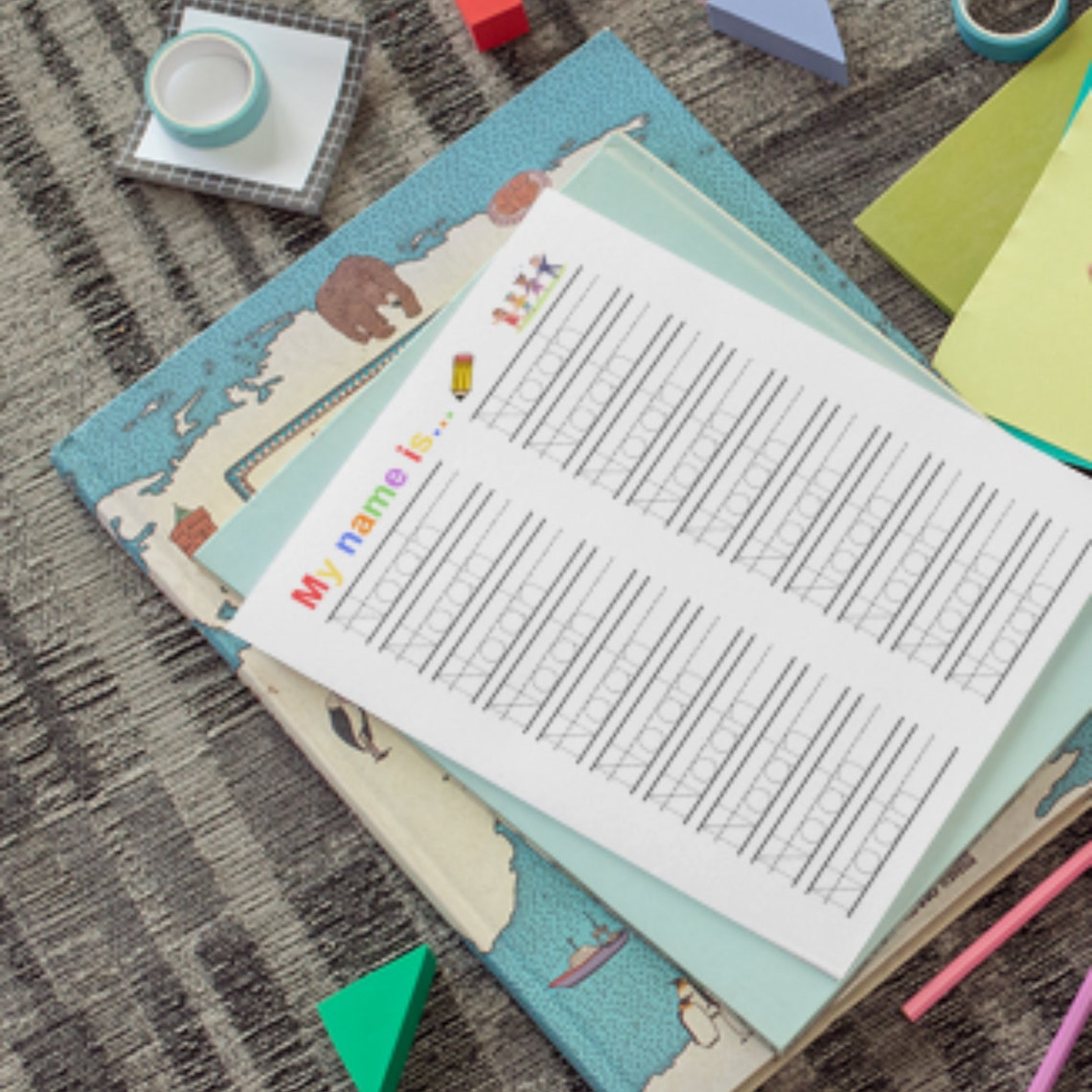 Noah: Personalized Name Tracing Worksheet Portrait Trace Sheet ...