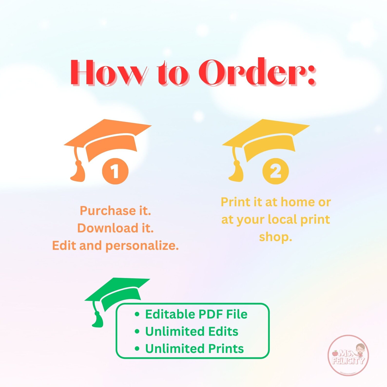Editable Instant Access Kindergarten Diploma of Graduation Printable ...