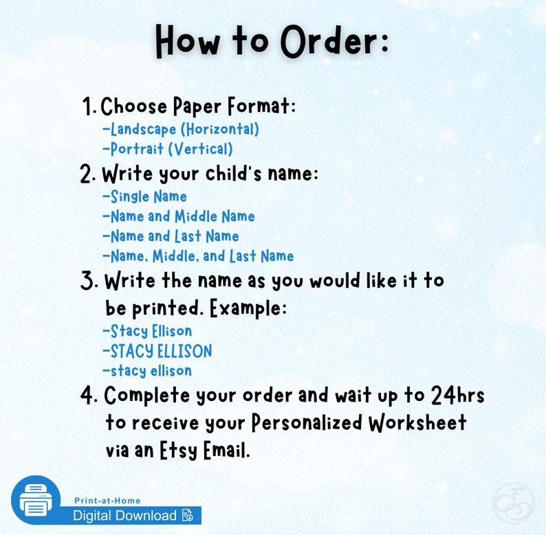 Personalized Name Tracing Worksheet Custom Name Trace Sheet Preschool ...