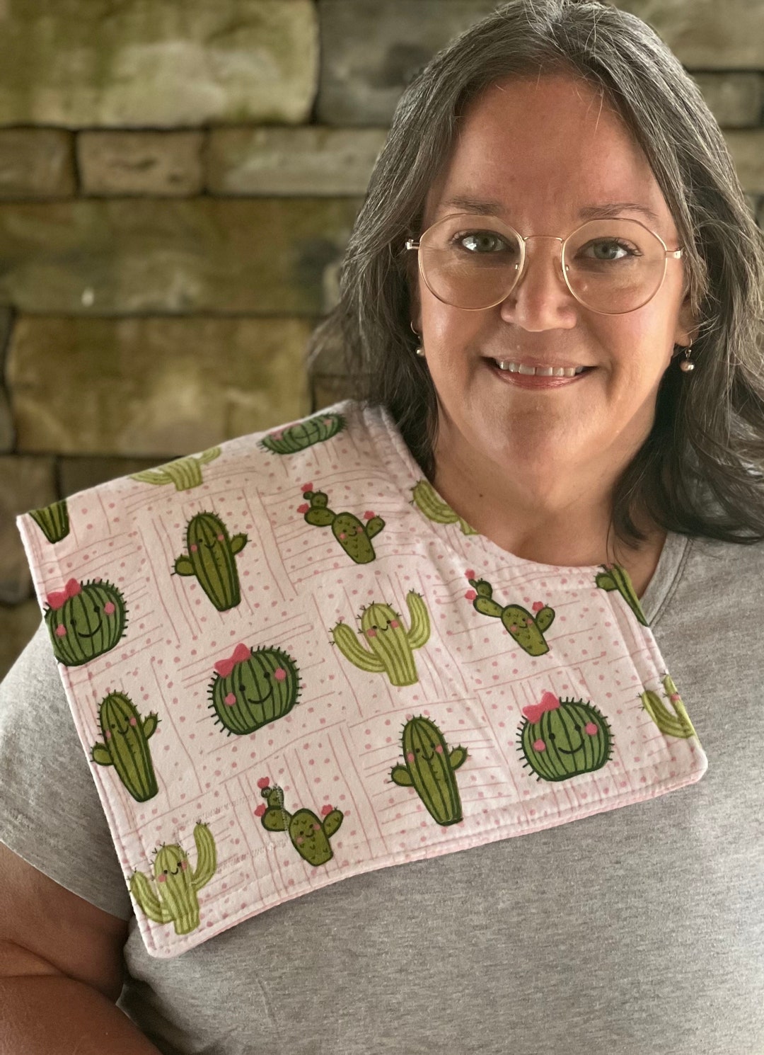 Handmade Extra Large Absorbant Cactus Burp Cloth - Etsy