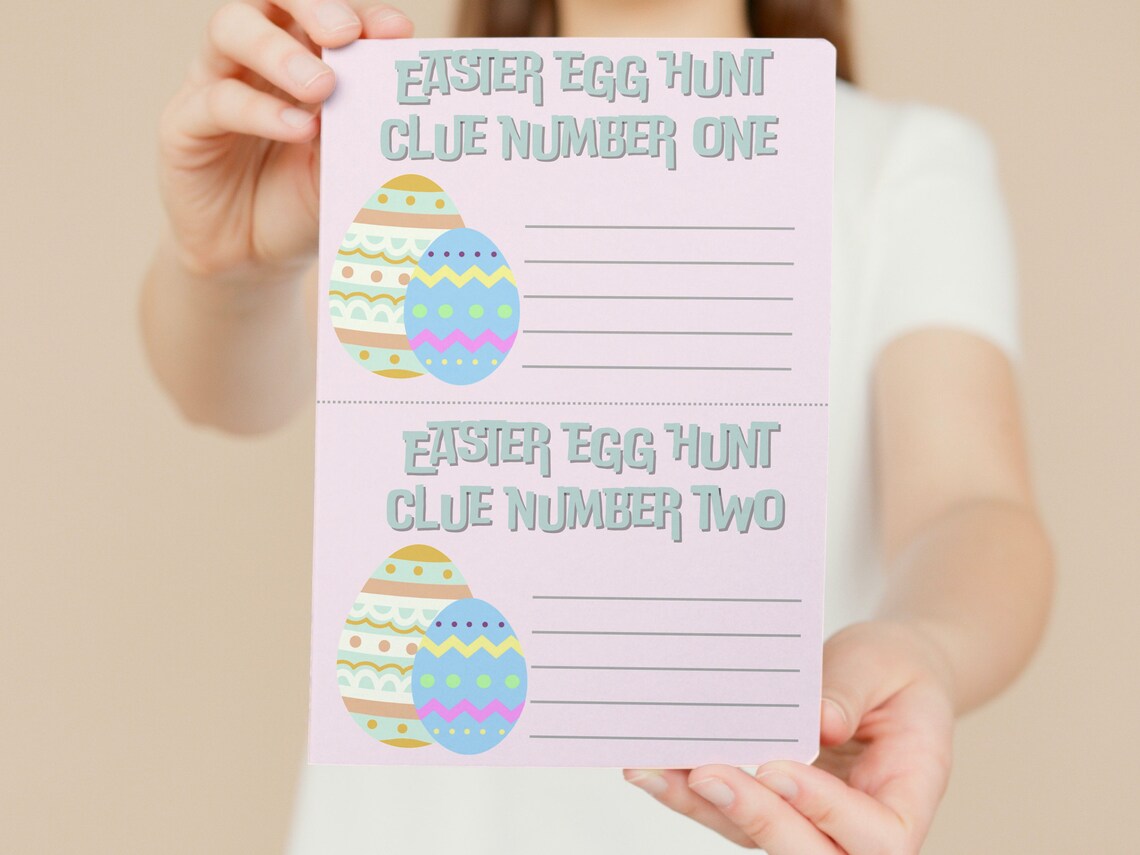 10 Write Your Own Easter Egg Hunt Clues, Printable Easter Activities ...
