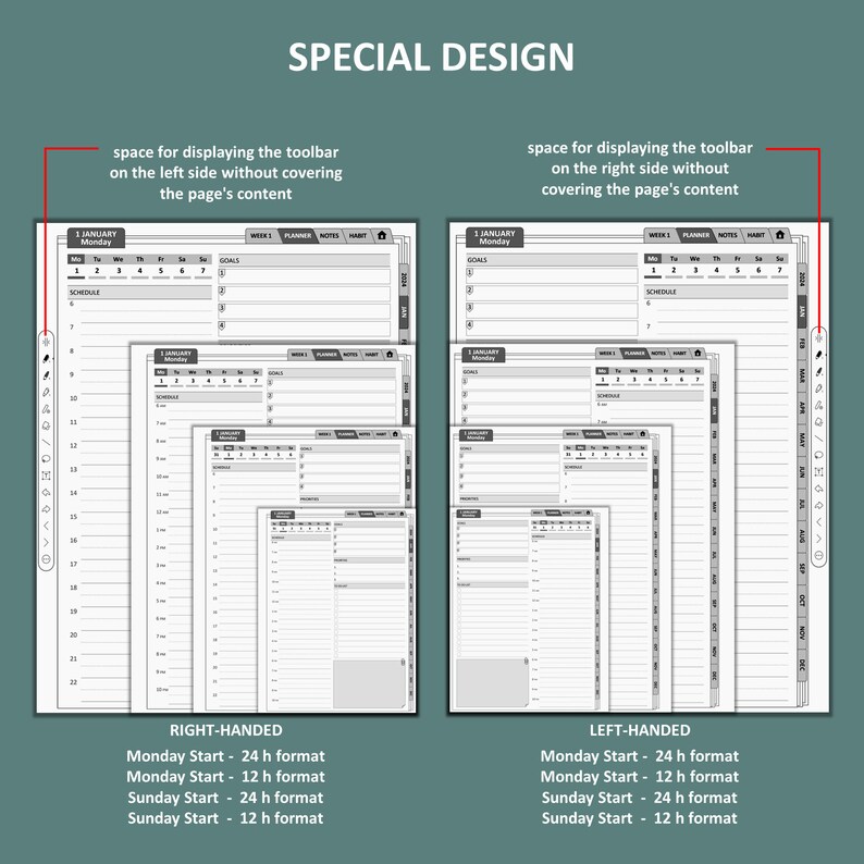 ESSENTIAL Planner 2024 for BOOX Note Air Series Hyperlinked Pdf ...