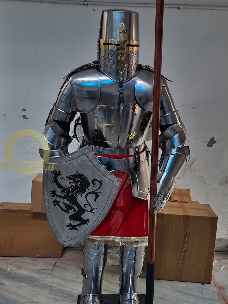Medieval Knight Plate Armour Suit Battle Warrior Half Body Armour Suit ...