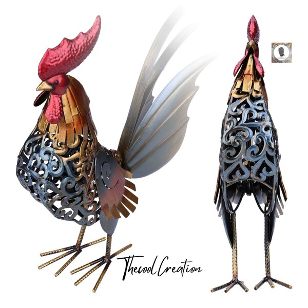 Metal Rooster - Etsy