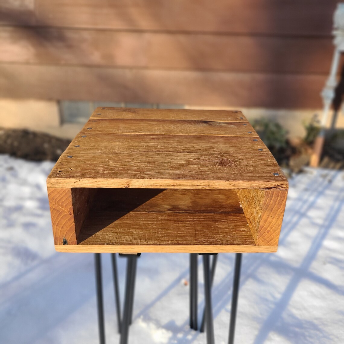 Reclaimed Wood, Pair of Nightstands - Etsy
