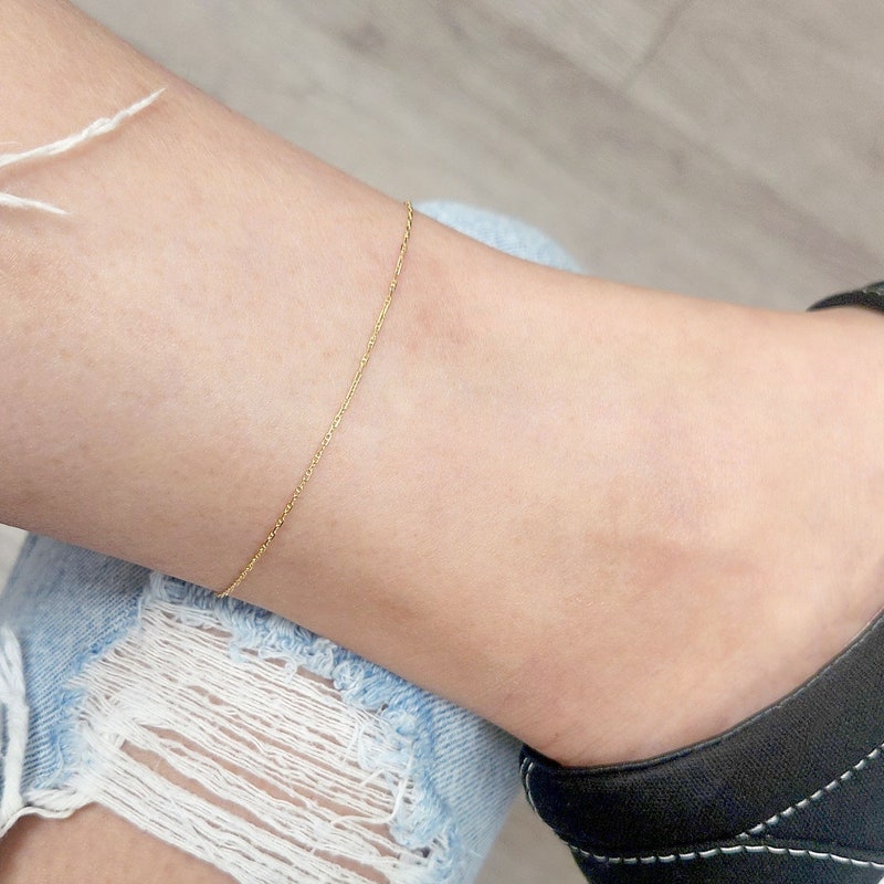 Anchor Anklet - Etsy