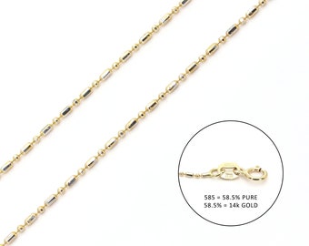 Ball and Bar Chain Necklace - Etsy