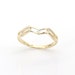 14k Zig Zag Ring | Real Gold Wave Ring | Natural Diamond Ring | Thumb Ring | Wavy Ring ...