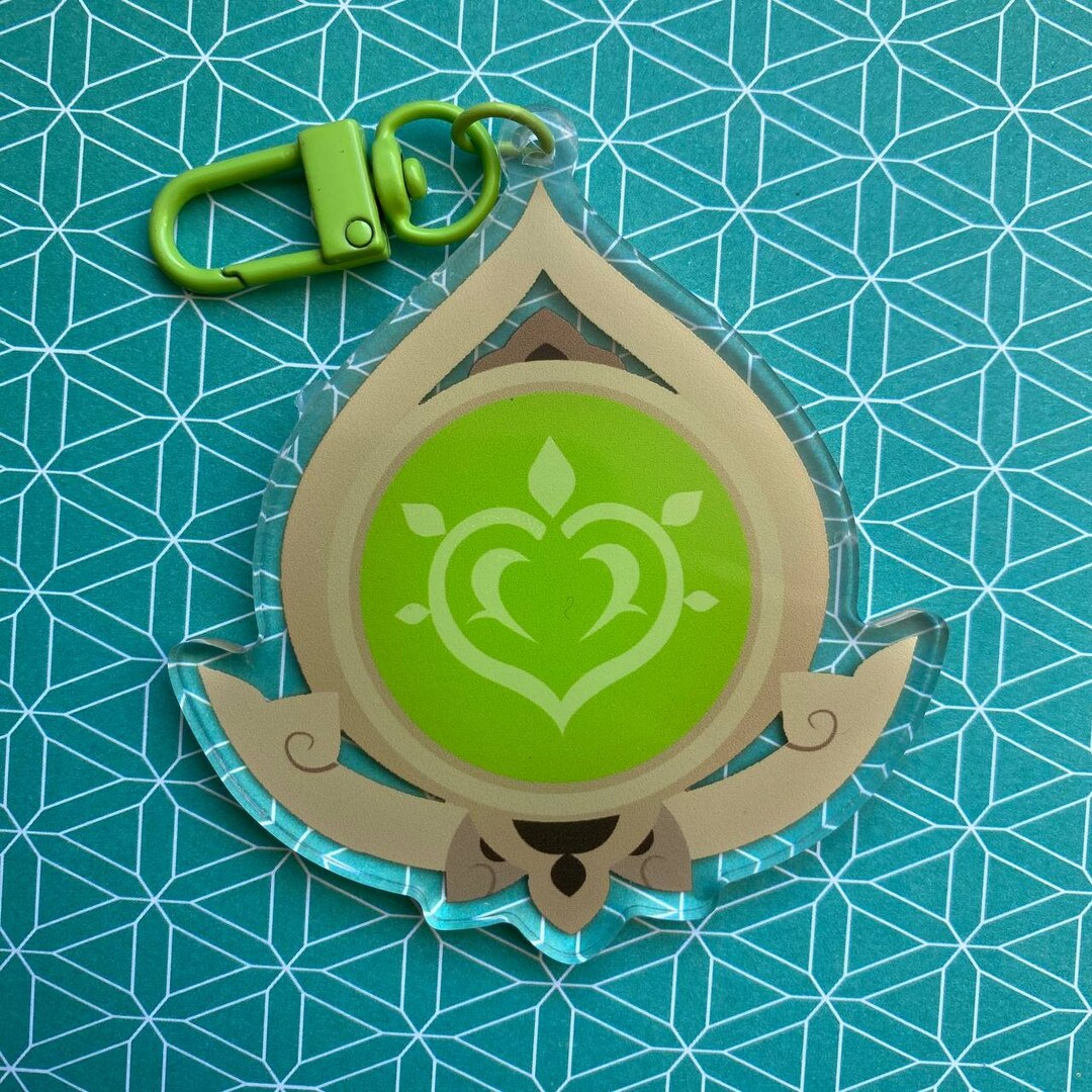 Genshin Impact Keychain Sumeru Dendro Vision - Etsy