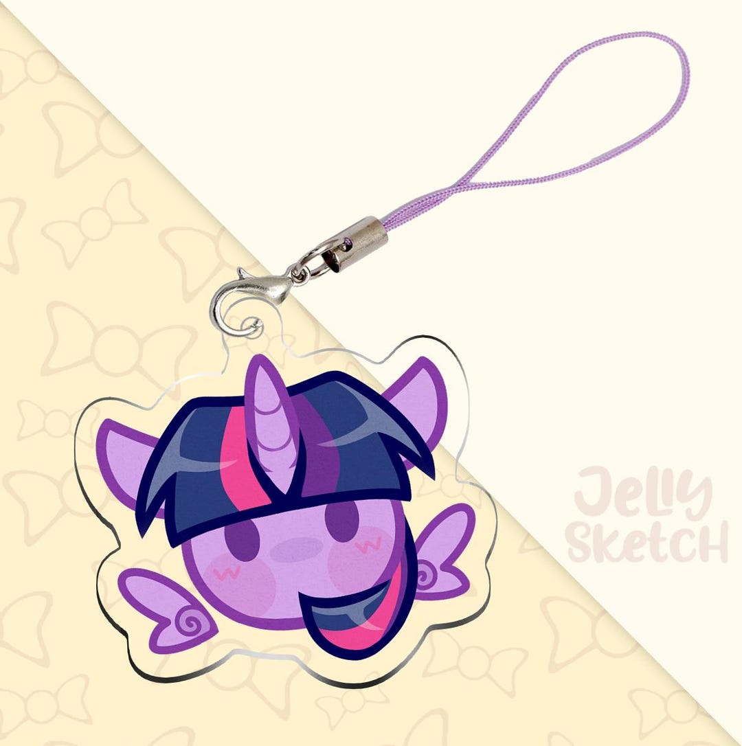 MLP Phone Charm | Princess Twilight | Double-sided Acrylic Charm - Etsy