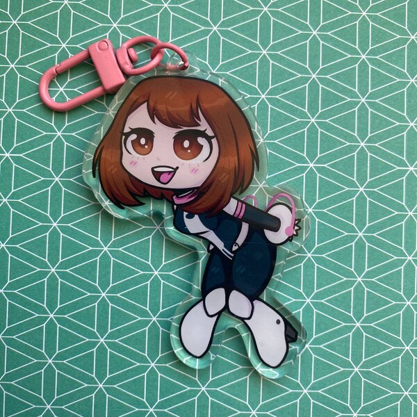 Uraraka Keychain - Etsy