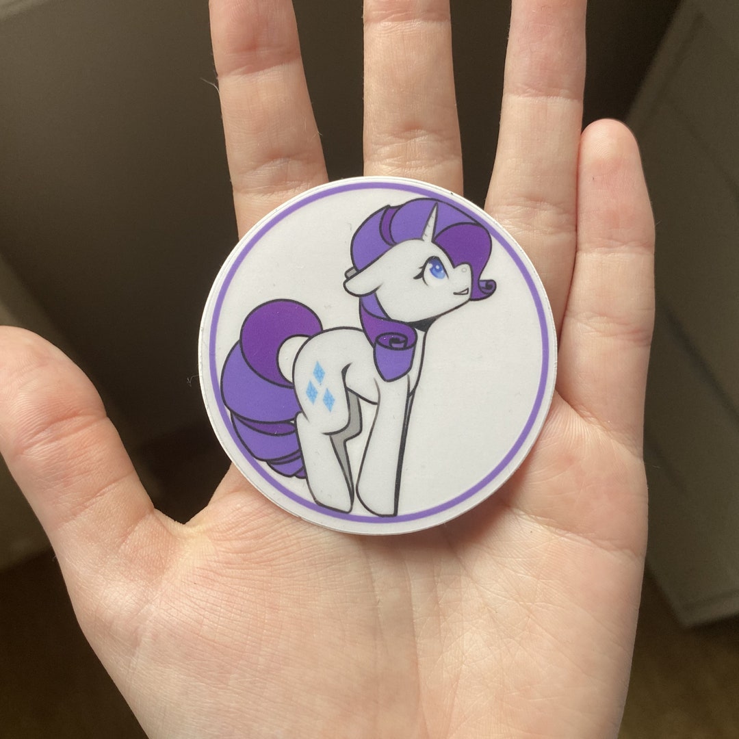 MLP Transparent Sticker Rarity - Etsy