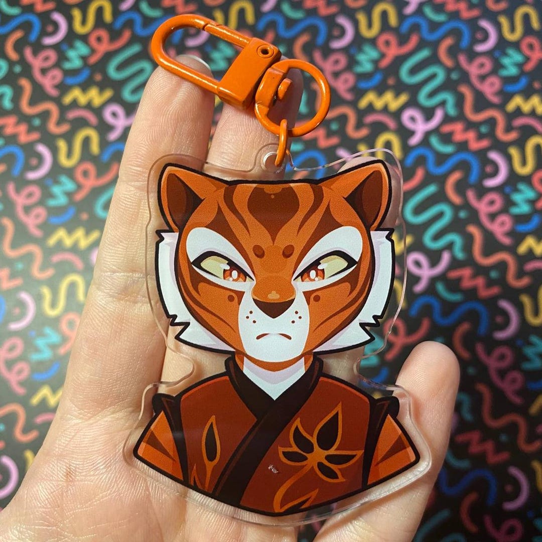 KFP Keychain Tiger Tigress - Etsy