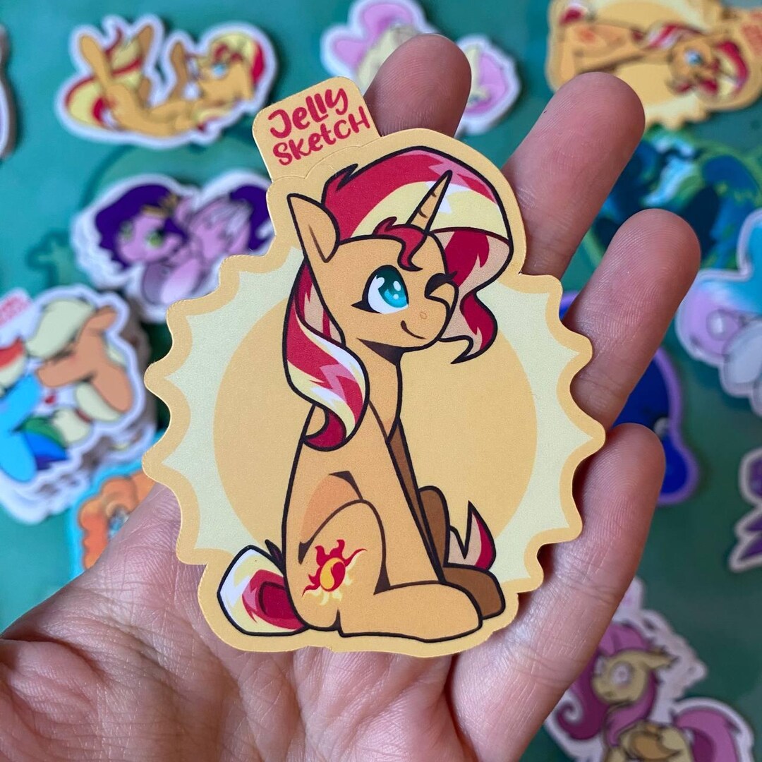 MLP Sticker Sunset Shimmer Sun - Etsy