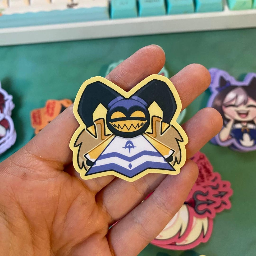 Hellaverse Sticker Adam Hazbin Hotel - Etsy