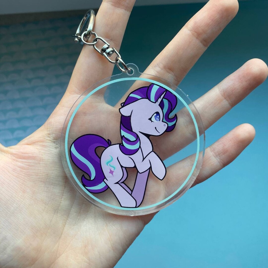 MLP Keychain Starlight Glimmer Bubble Double-sided Acrylic Keychain - Etsy
