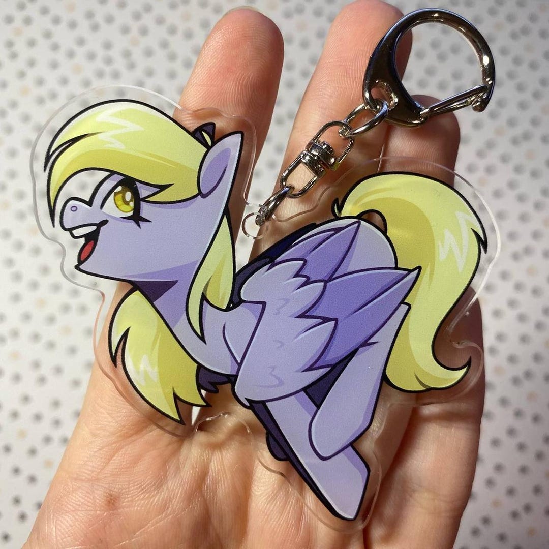 MLP Keychain | Derpy Hooves | Double-sided Acrylic Keychain - Etsy