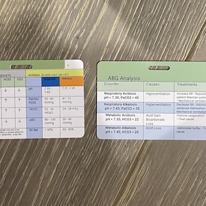 Respiratory Therapist Badge 7 Card Set: ABG, Vent Care, Lung Assessment ...
